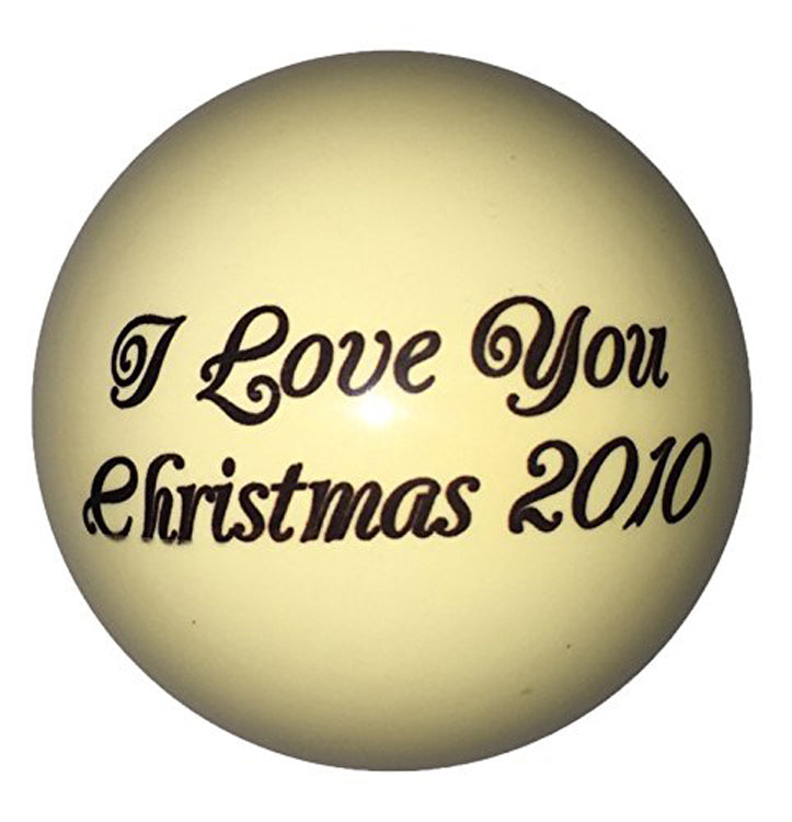 Custom Wording Cue Ball – D&L Billiards
