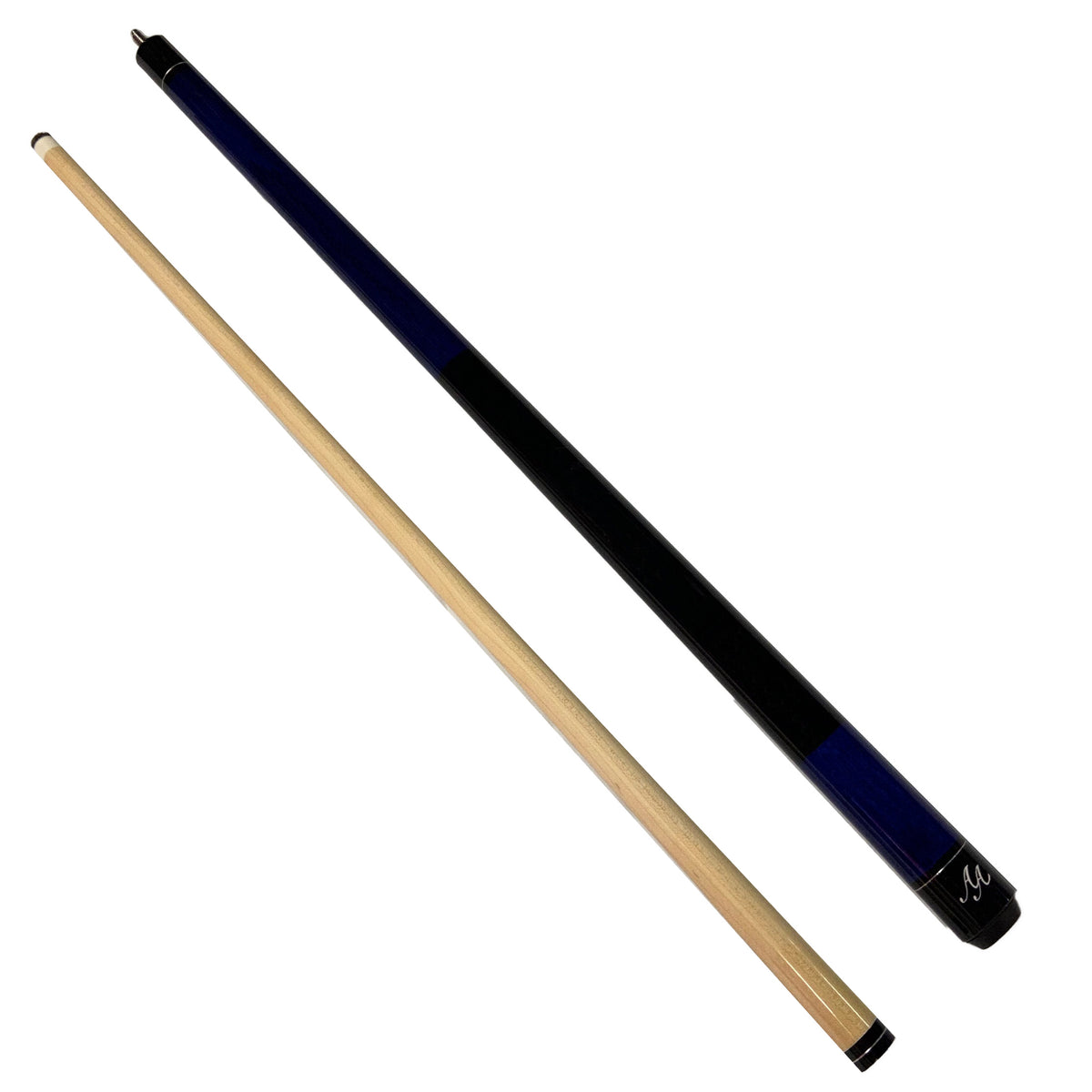 Alex Austin Short 2 Piece Custom Pool Cue in Blue – D&L Billiards