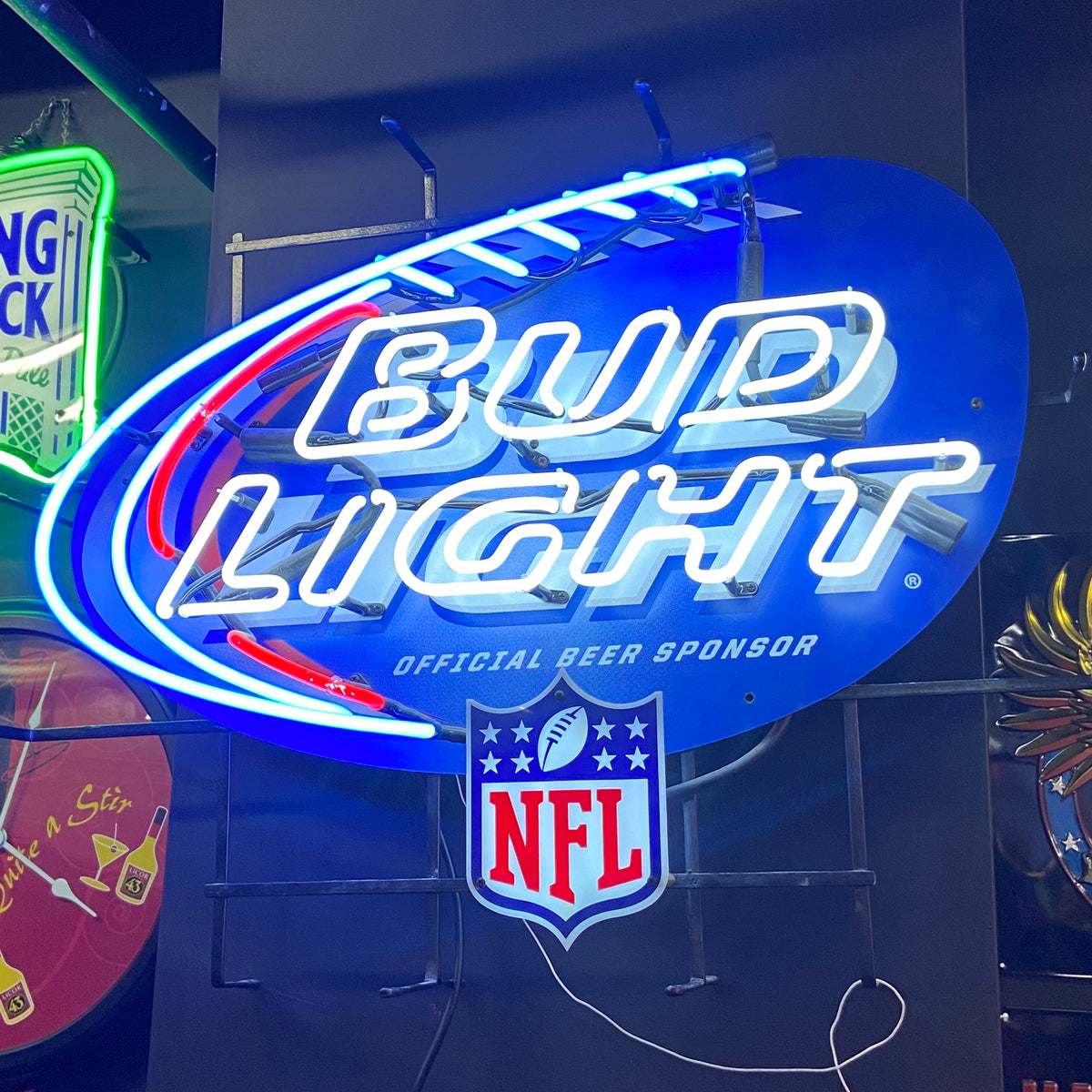 Bud Light NFL Neon Light – D&L Billiards